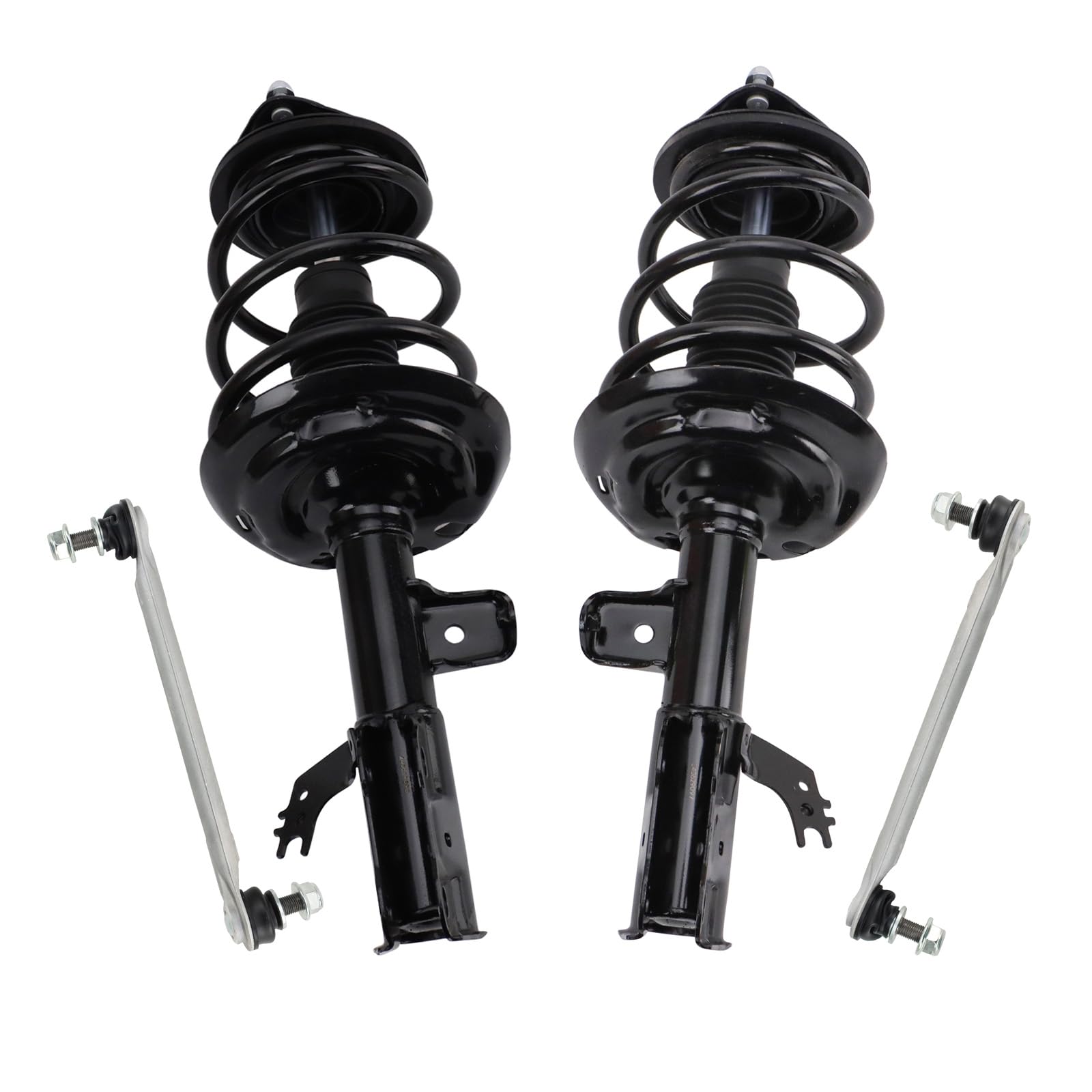 TRQ Front Suspension Kit Complete Strut & Coil Spring Assembly Sway Bar ...