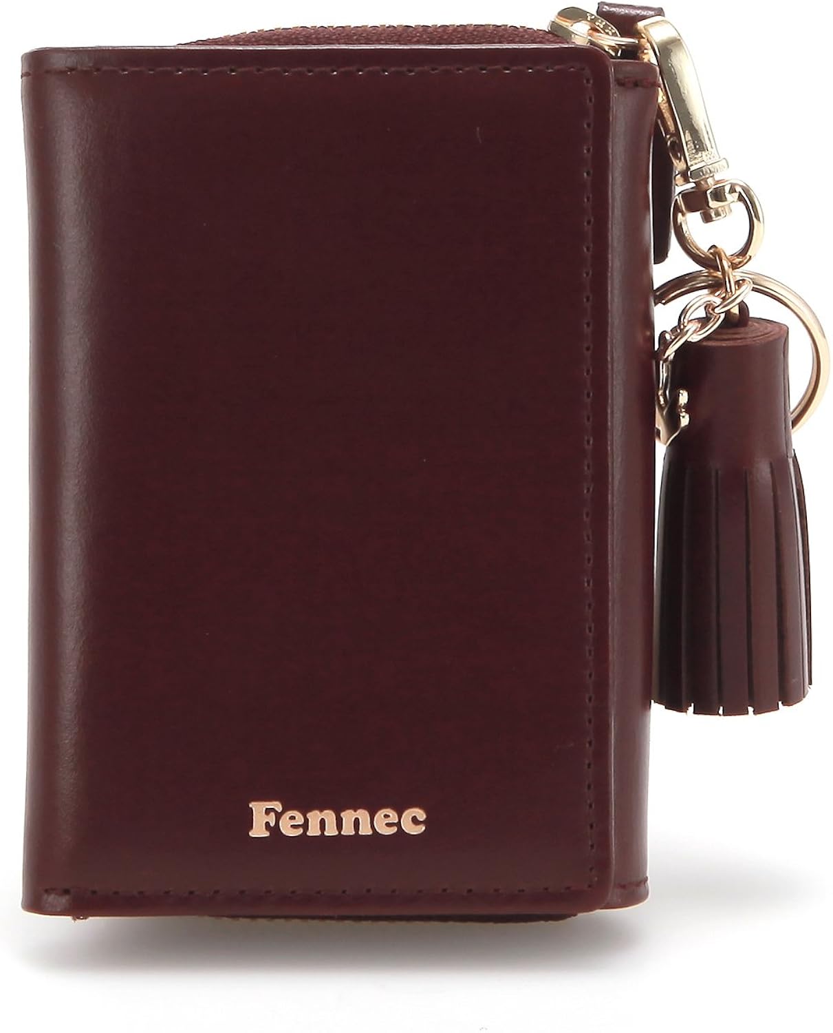 Amazon | Fennec Pocket Wallet フェネック タッセルチャーム付き 三つ折り財布 極小財布 ワイン 【Fennec ...