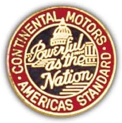 Amazon.com: Continental Motors Logo Pin 1": Clothing