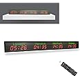 Amazon.com: World Time Zones Clock, LED Digital Full Color Multiple Time Zones Clock, 3/4/5 ...