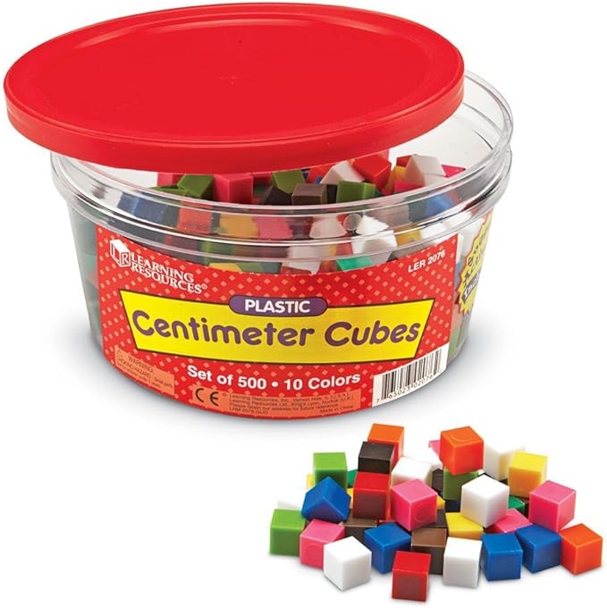 Learning Resources Plastic Centimeter Cubes - set of 500: Amazon.co.uk ...