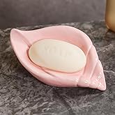 Amazon.com: Ceramic Soap Holder, Sea-Shell Soap Tray with Self Draining ...