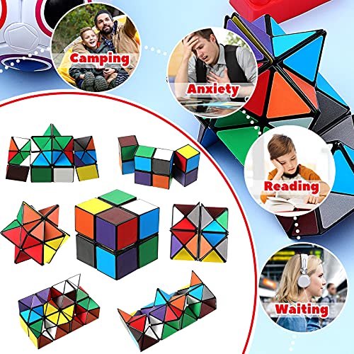 Magic Star Cube, 2 Pieces Fidget Sensory Toys Set, Magic Star Cube and ...