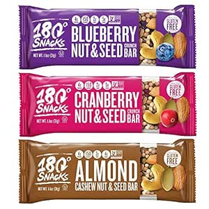 Amazon.com: 180 Snacks Nut and Seed Crunch Bar Variety Pack - Blueberry ...