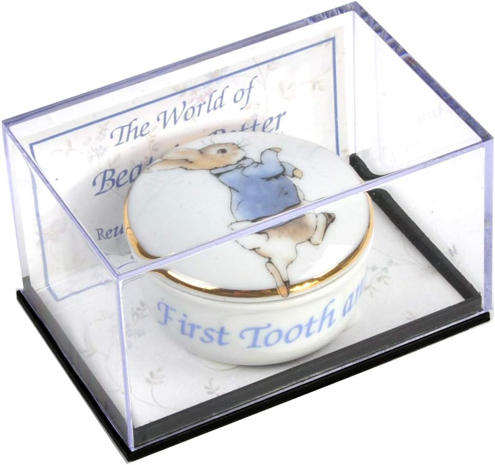 Peter Rabbit – Porcelain First Tooth & Curl Keepsake by Reutter ...