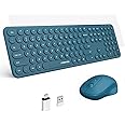 Amazon.com: XTREMTEC Full Size 2.4G Wireless Keyboard Mouse Combo, Ultra Slim Silent Cute ...