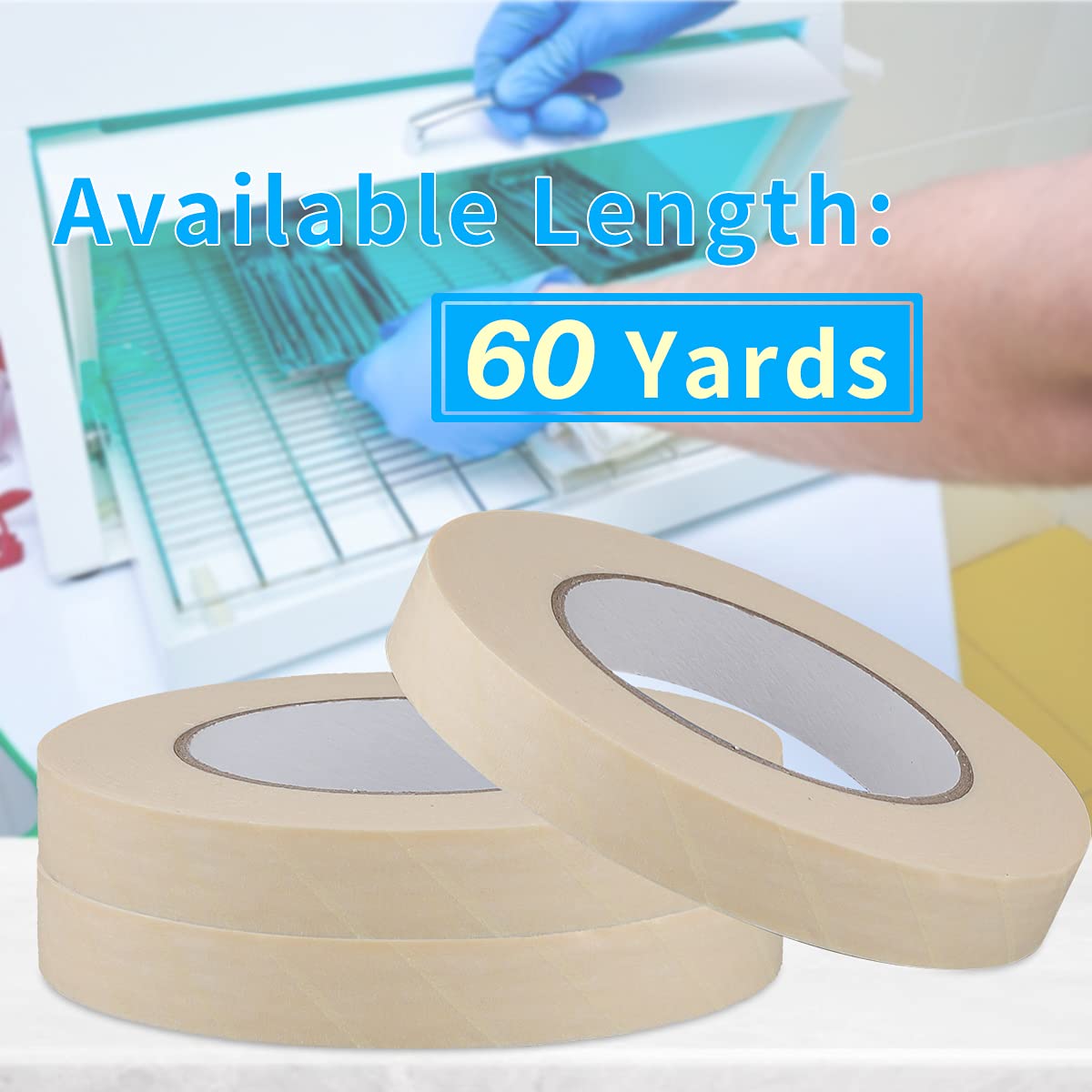 Mua 60 yards (1 ROLL) Autoclave Sterilization Indicator Tape Tattoo ...