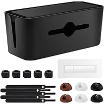 Large Cable Management Box YECAYE 2 Pack Cable Management Box With Inne ...
