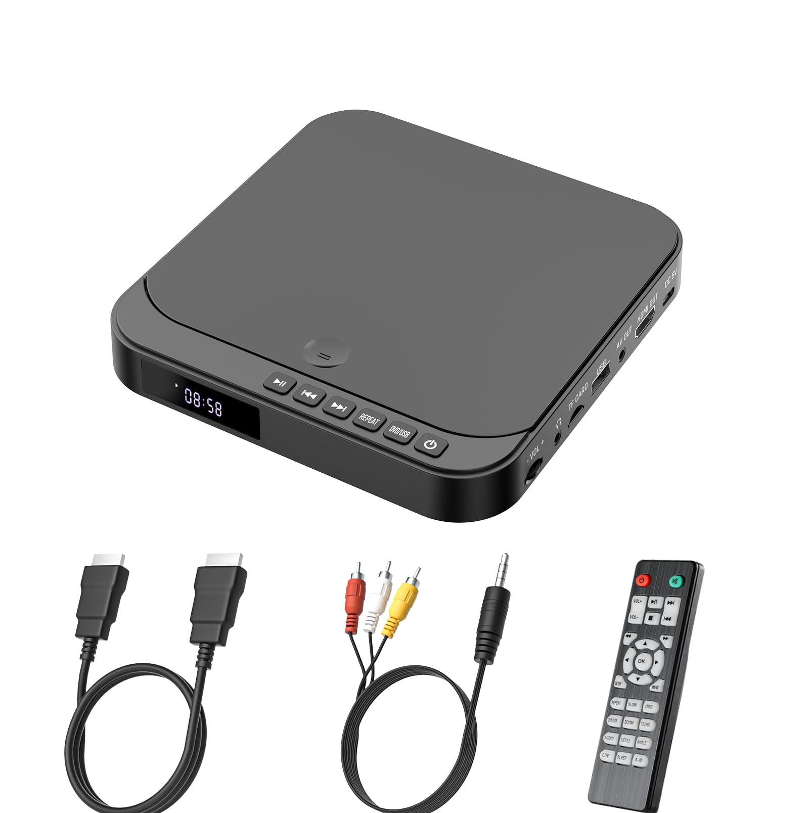 DVD Players for TV with HDMI - DESOBRY Mini DVD Player for Smart TV ...