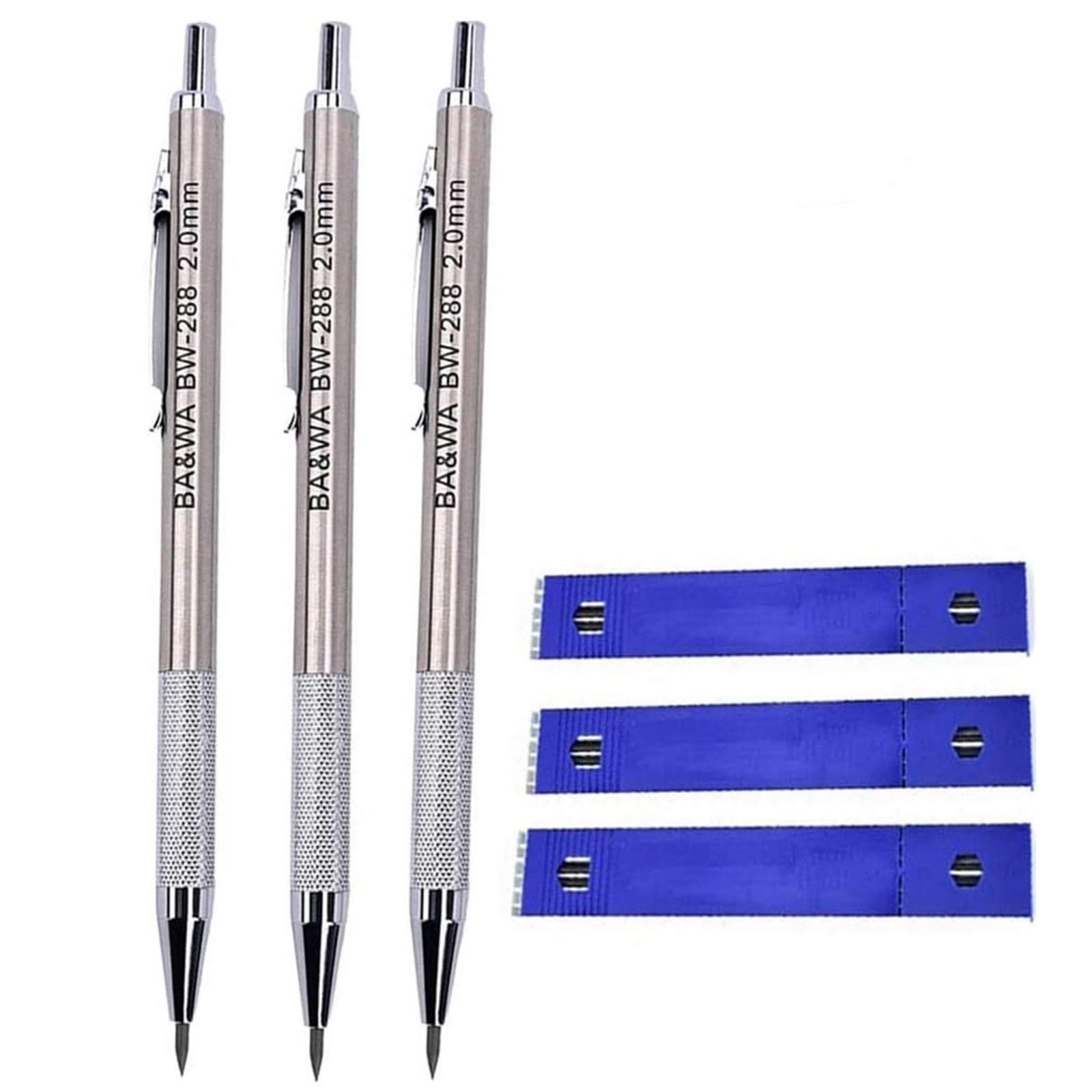 Mua WarmShine 3 Pieces 2.0 mm Lead Holder Metal Mechanical Pencil ...