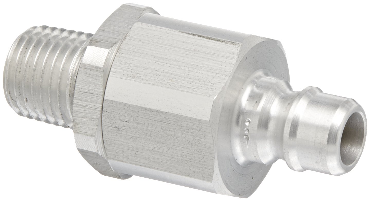 Nipple 1/4 NPTF Male x 1/4 Coupling Size Snap-Tite VHN4-4M Zinc-Plated ...