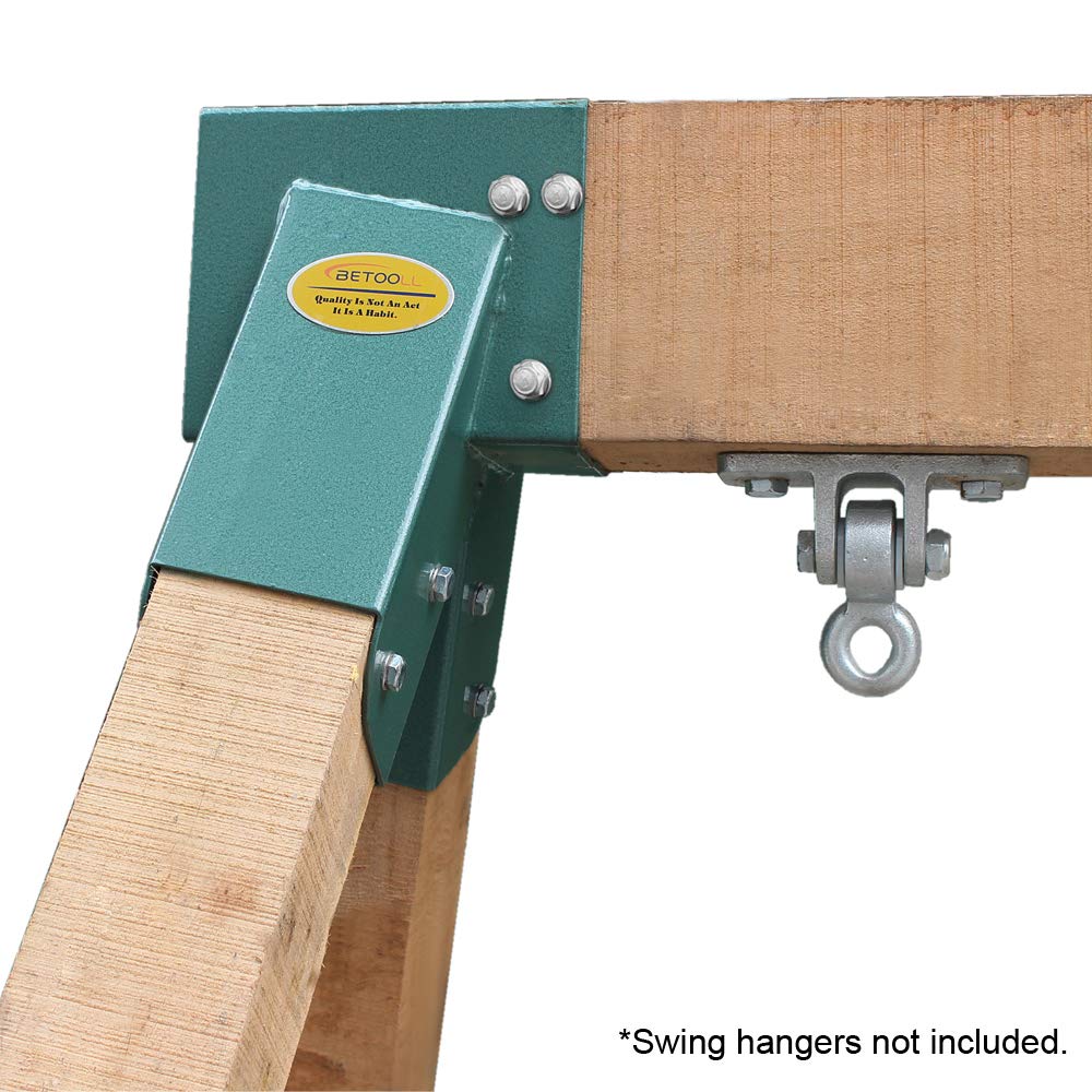 BETOOLL Easy 1-2-3 A-Frame 2 Brackets Swing Set Bracket with Mounting ...