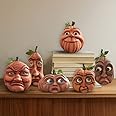 Amazon.com: Expressive Pumpkin Family Fall Decor, Large Resin Pumpkins ...