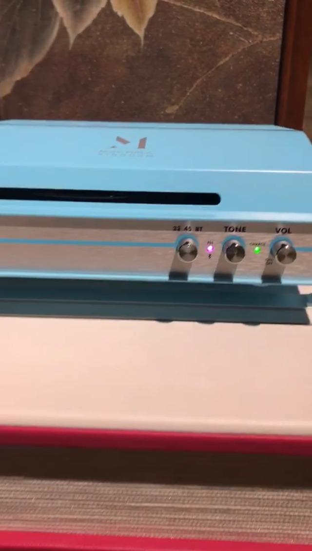 Watch Portable Slot-in Record Player for 7-inch Vinyl, Vintage 2-Speed ...