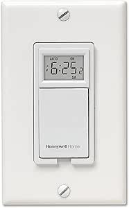 Honeywell RPLS730B1000/U 7-Day Programmable Light Switch Timer (White ...