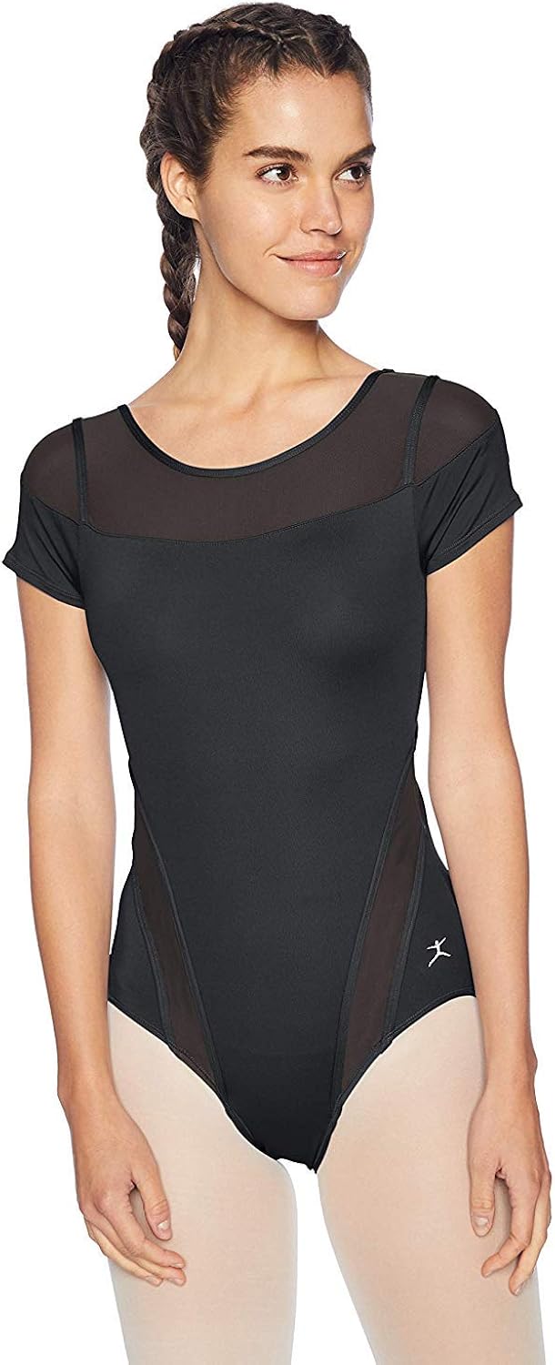 Danskin Women's Short Sleeve Leotard, Black, Medium: Amazon.ca ...