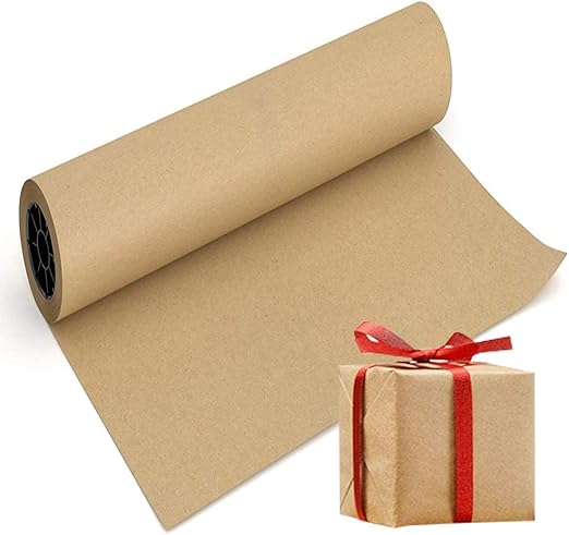 Kraft Paper Roll - Brown Paper Packing Roll 430MM*30.5M/17in*100ft ...
