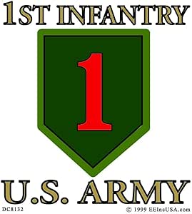 Amazon.com: U.S. Army 1st Infantry Division Sticker 3-1/4"X3-1/2 ...