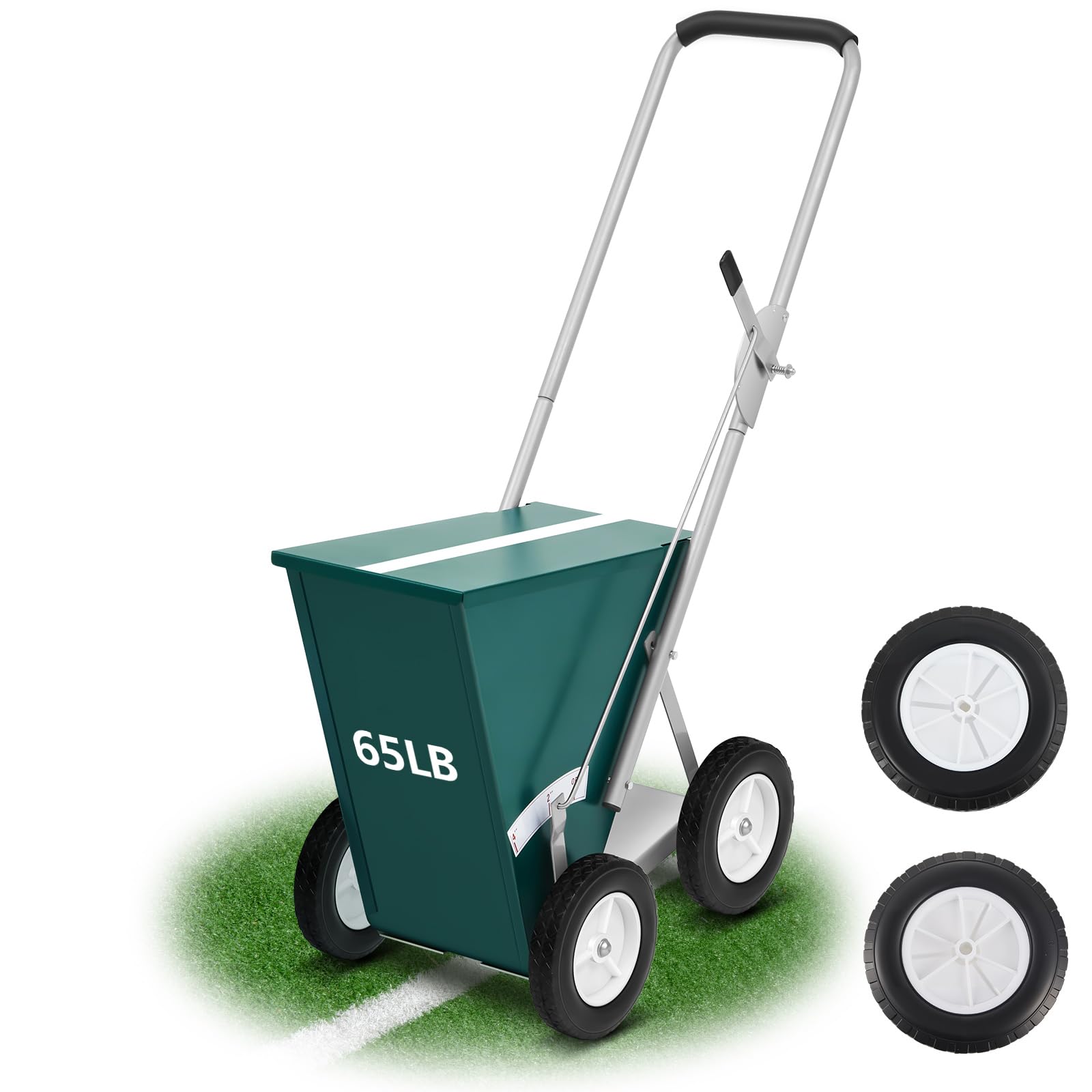 PullCrease 65 Pound Capacity Green Baseball and Softball Field Dry Line ...