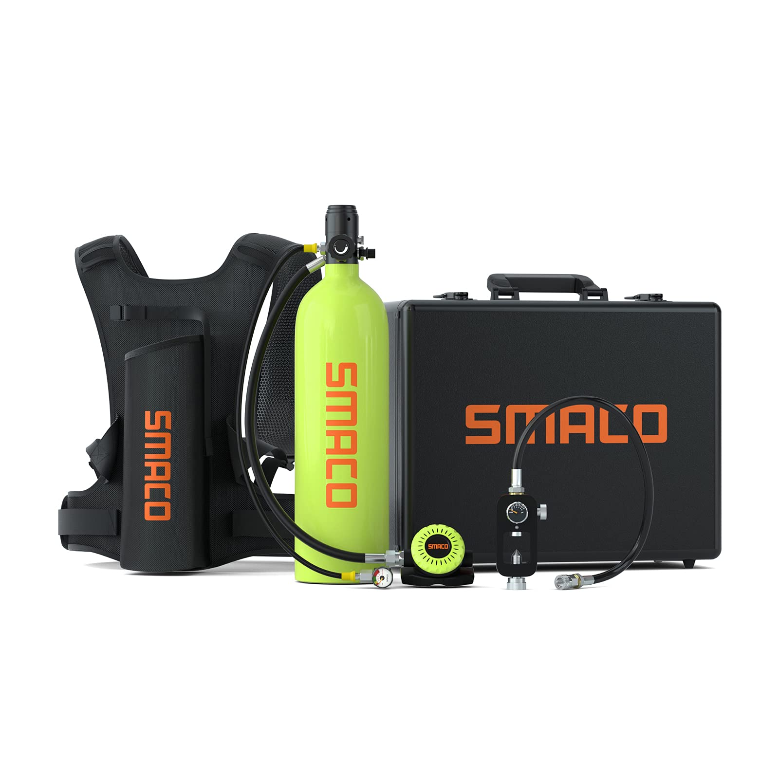SMACO S700 Mini Scuba Tank 1.9L Portable Mini Scuba Diving Tank ...