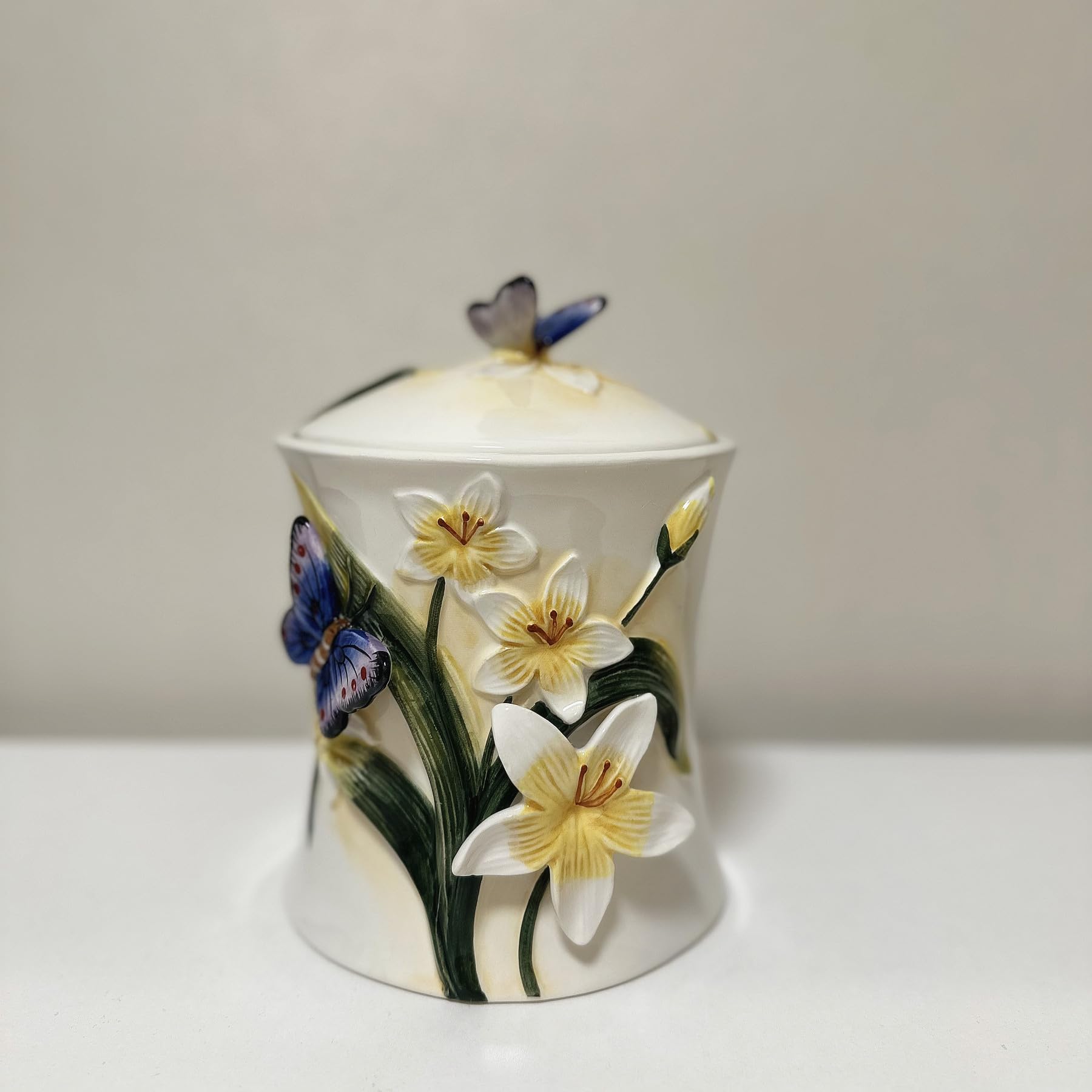 FORLONG Ceramic Food Storage Containers with Lids,3D Handmade and Hand ...