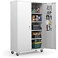 Amazon.com: VINGLI Upgraded Wide & Deep Garage Storage Cabinet, Metal ...