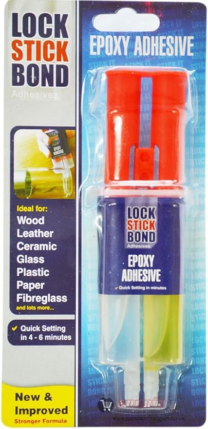 1 Pack Multipurpose Lock Stick Bond 2 Part Epoxy Adhesive Quick Setting ...