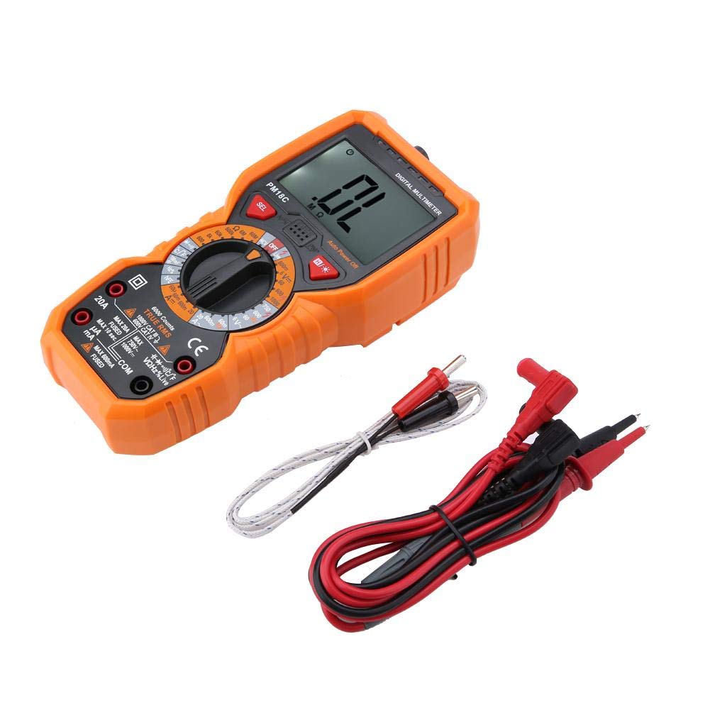 PEAKMETER PM18C Digital Handheld Intelligent Multimeter Voltage ...