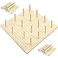 Amazon.com: Kigley 3 Pcs Wood Pegboard Drawer Organizer with 32 Pegs ...