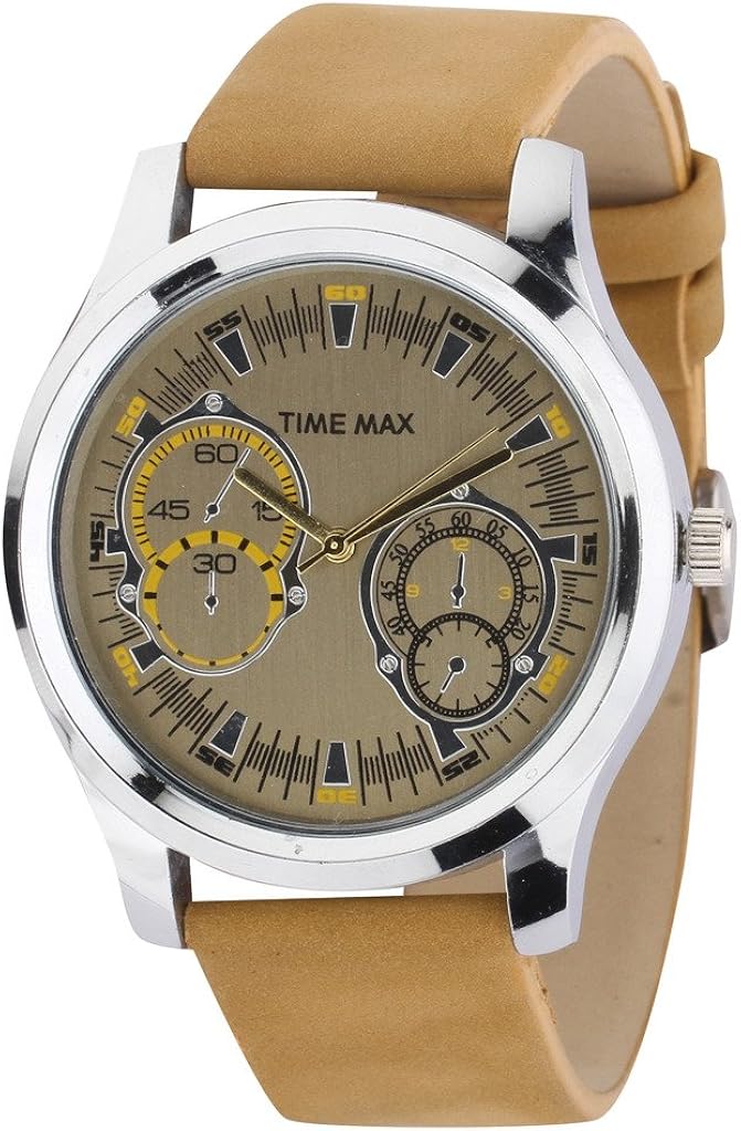 Buy TIMEMAX Analogue Beige Dial Men's Wrist Watch Online at Low Prices ...