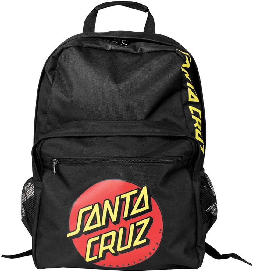 Amazon.com : Santa Cruz Classic Dot Logo Skateboard Backpack - Black ...