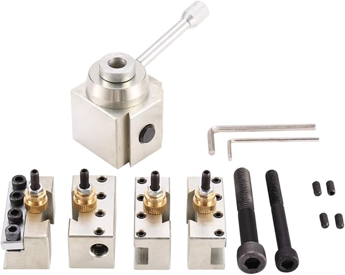 Quick Change Lathe Holder, Steel Mini Lathe Tool Post and Holders ...