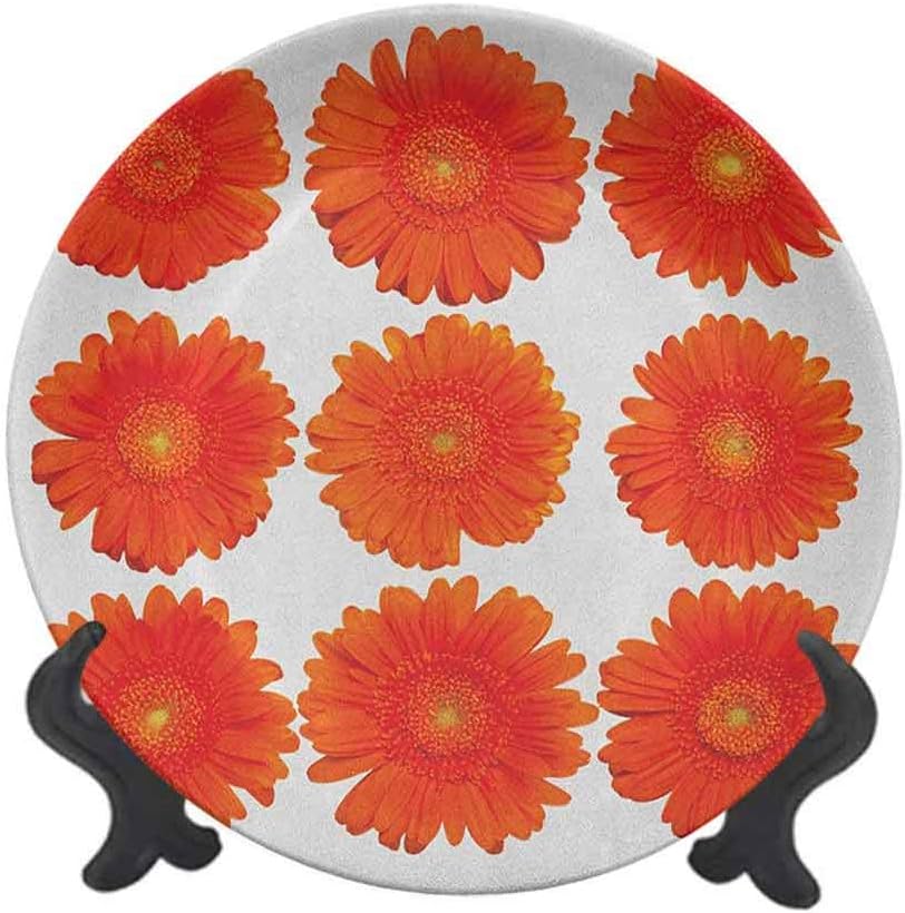 Amazon.com: Orange 6" Decorative Ceramic Plate,Collection of Orange as ...