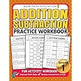 Addition Subtraction Practice Workbook, Grade 1 Math Workbook: Daily ...
