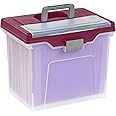 Amazon.com : Office Depot Large Mobile File Box, Letter Size, 11 5/8in ...