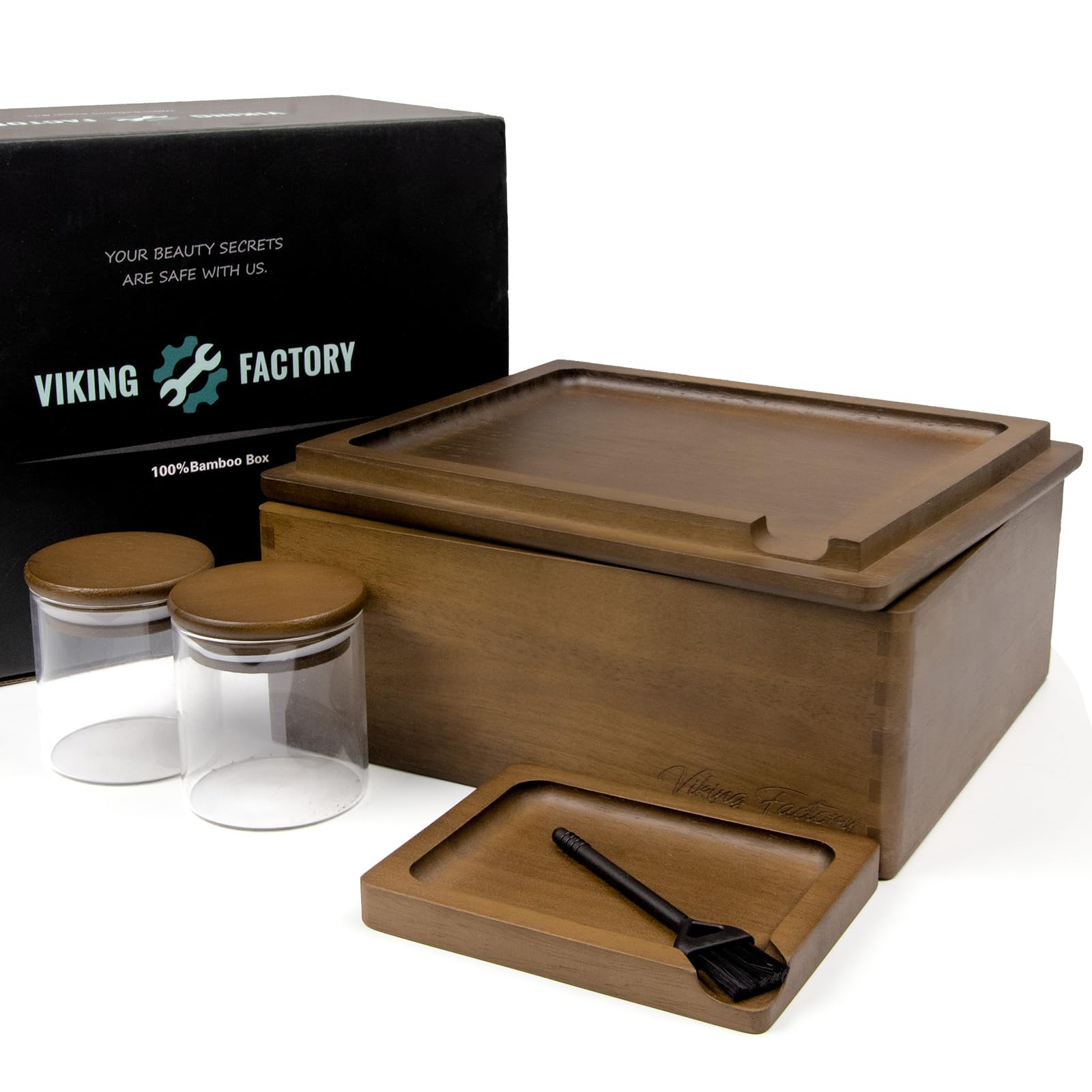 Mua Large Wooden Box Tray Set Storage Decorative Box - Includes ...