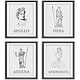 Amazon.com: LNLAGBO Greek Gods Posters,Greek Mythology Wall Art Print ...