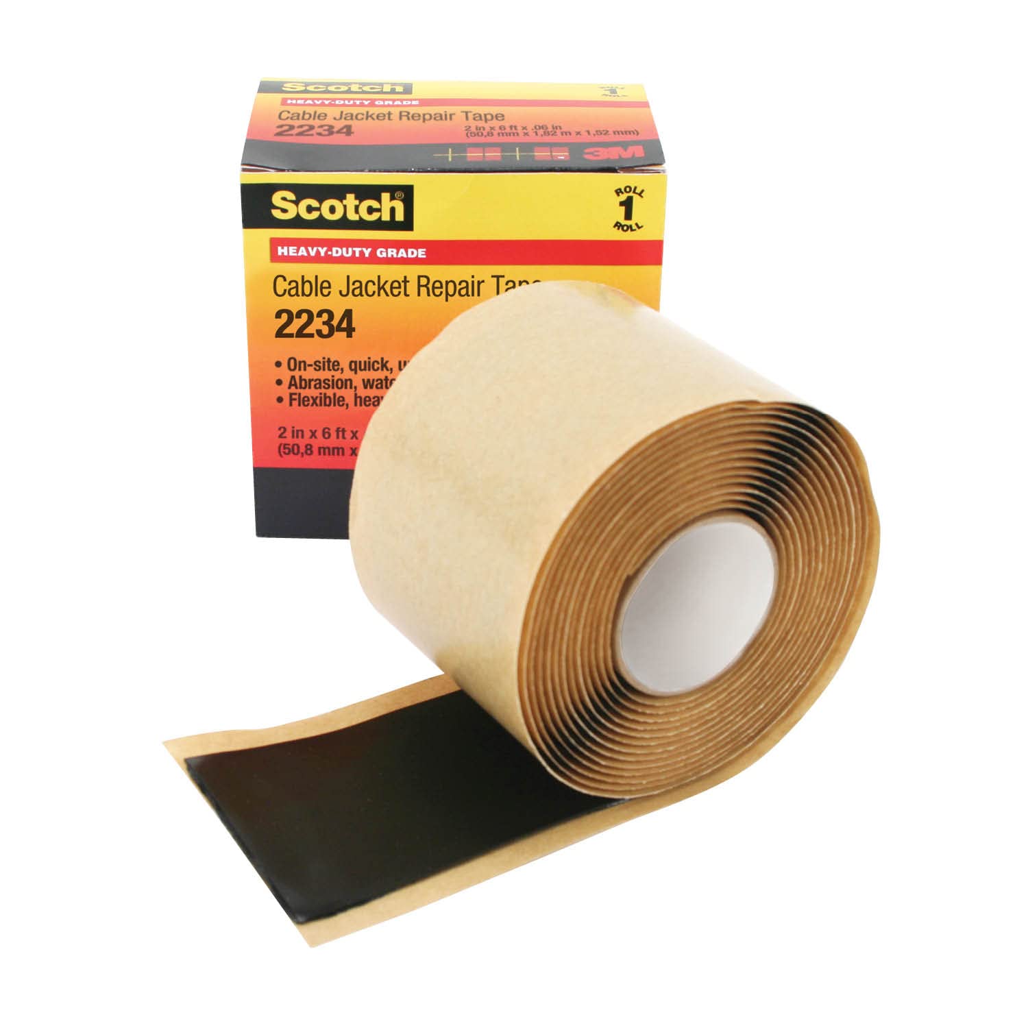 Mua Scotch Cable Jacket Repair Tape 2234, 2 in x 6 ft, Black trên ...