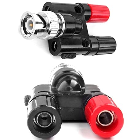 Mua MWRF Source 2PC BNC Male Plug to 2X 4mm Dual Banana Female Jack Socket Binding Post RF Coax ...