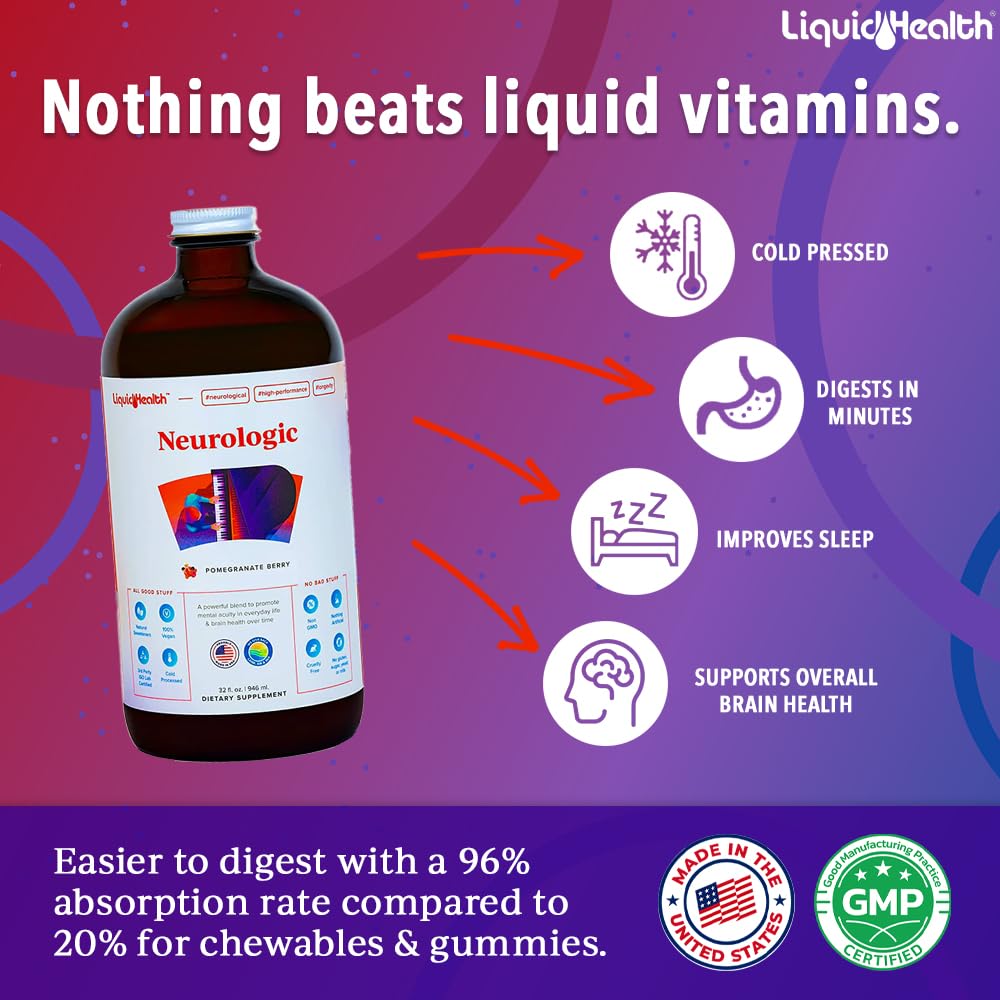 Mua LIQUIDHEALTH Neurologic Focus Supplement - Brain Booster Nootropic ...