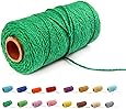 Amazon.com: (100 Yards/2mm/19 Colors)100 DIY Craft Macramé Natural ...