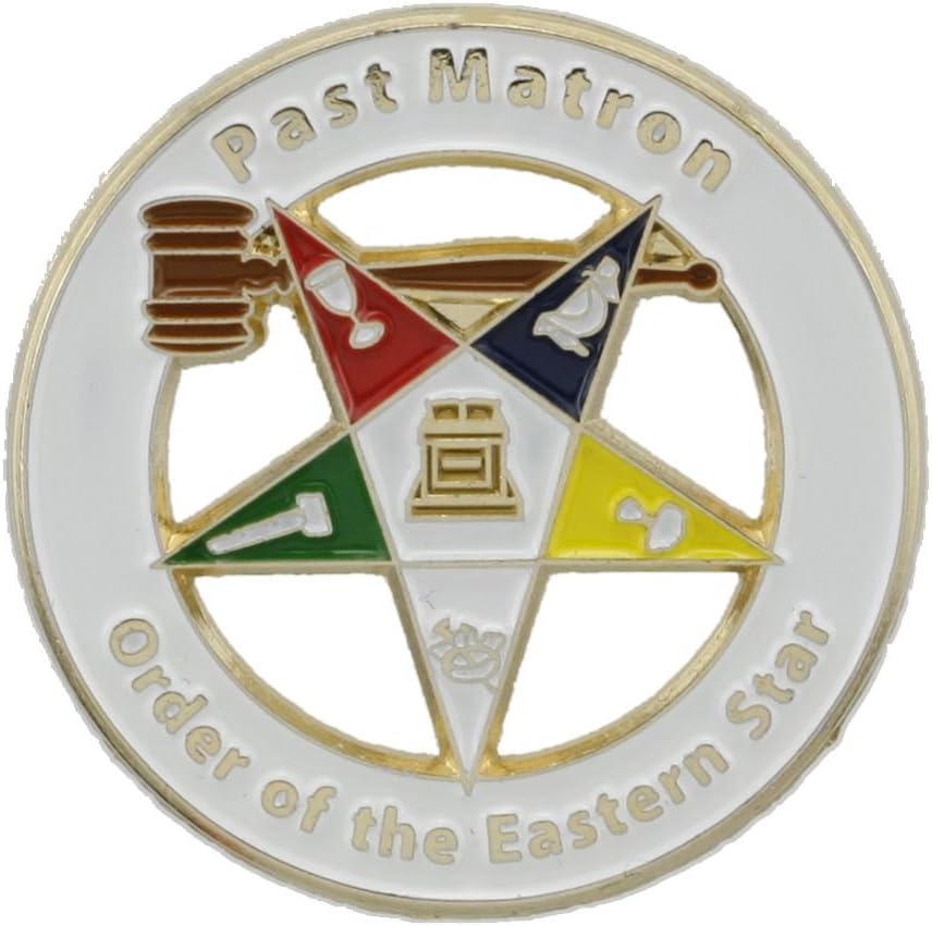 Amazon.com: Past Matron Order of the Eastern Star, OES Large 1 & 1/4 ...