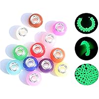Amazon.com: Beadthoven 100pcs Glow in The Dark Beads Handmade Luminous ...