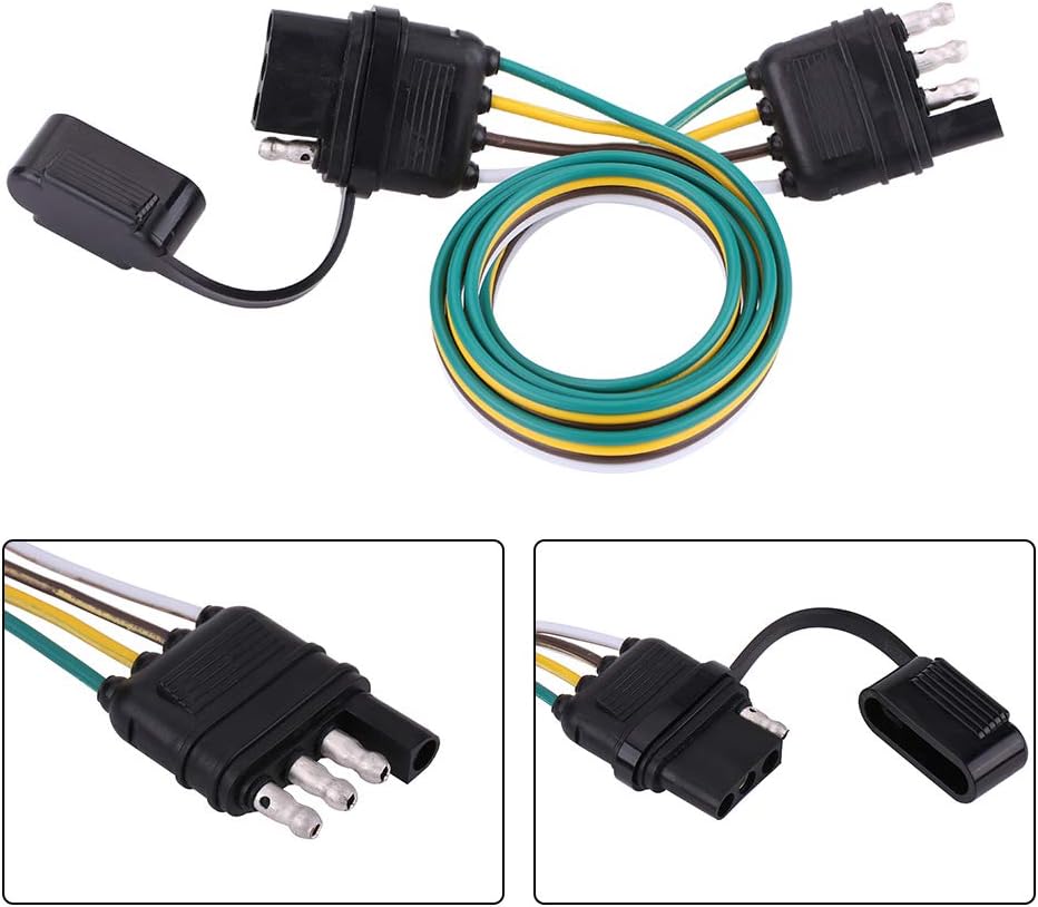 4 pin trailer connector Trailer Connector,Akozon Trailer Connector 6 ...
