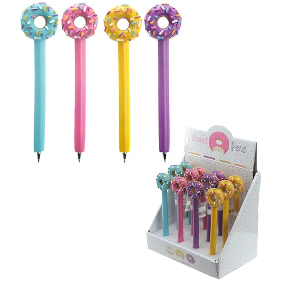 Fun Novelty Iced Donut Pen: Amazon.co.uk: Kitchen & Home