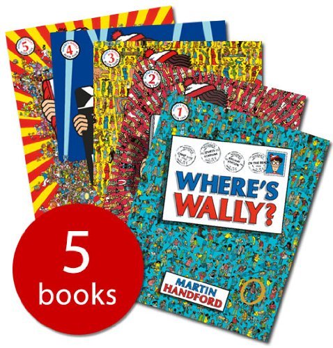 Buy Where's Wally books: 5 large picture books and 1 Sticker Book ...