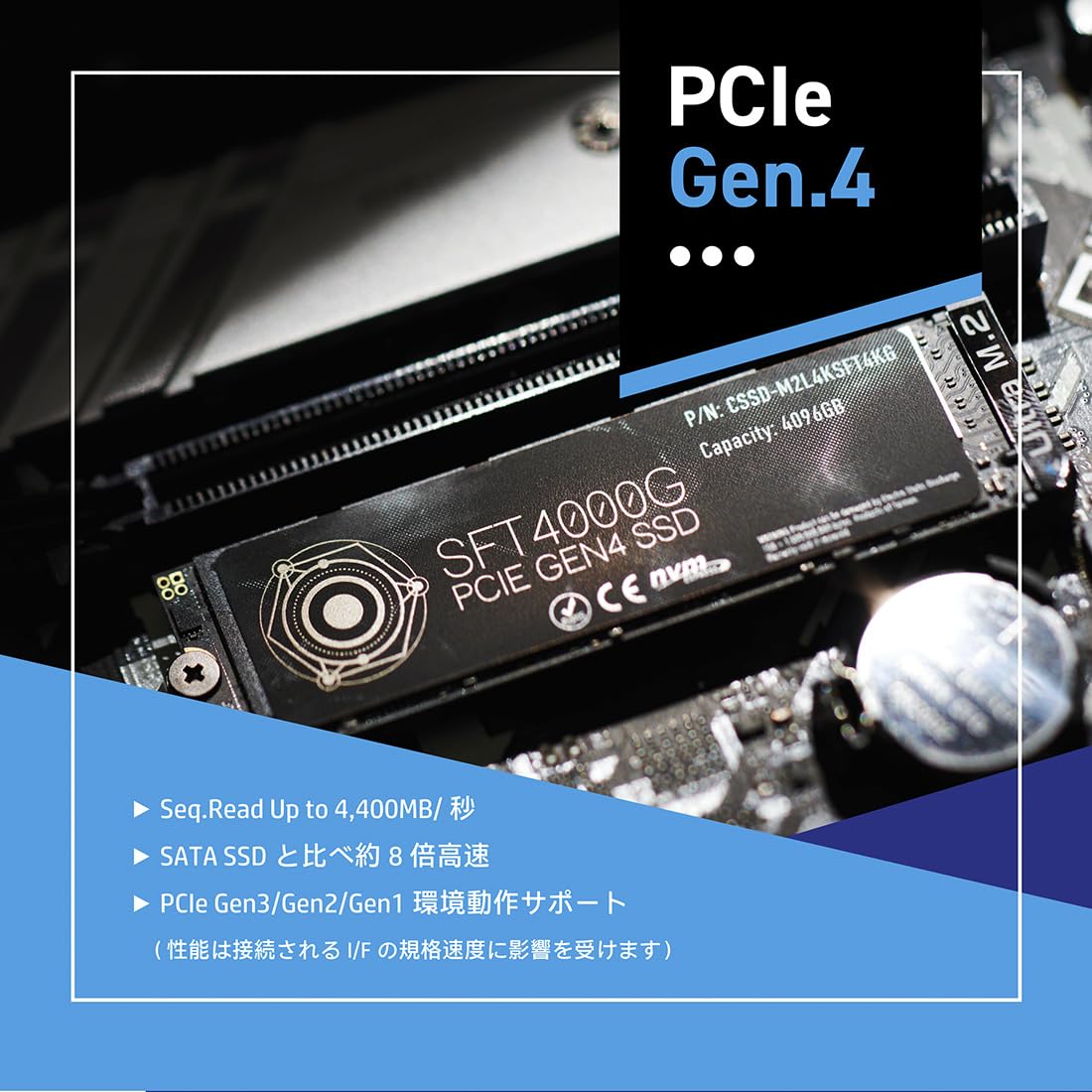 Mua CFD SSD M.2 NVMe SFT4000G Series [PS5 Operation Verified] 3D NAND ...