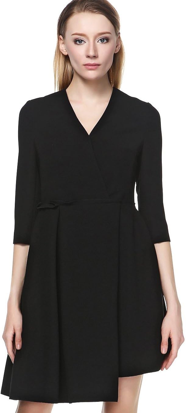 Generic Women's Thickened Pure Dress XXXX-Large Black at Amazon Women’s ...