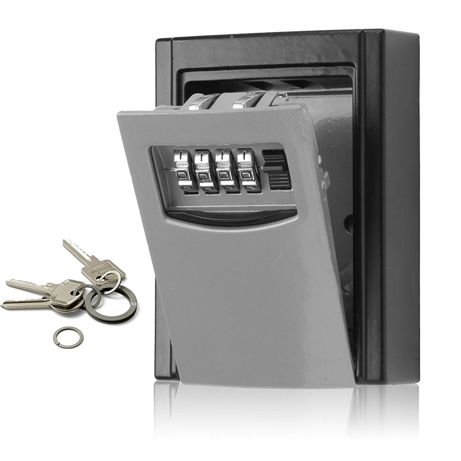 MultiWare Wall Mount Key Safe Box Steel Key Lock Box With Combination MultiWare Wall Mount Key Safe Box Steel Key Lock Box With Combination