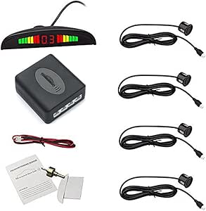 Amazon.com: Eunavi Car Reverse Backup Radar System Reverse Parking ...